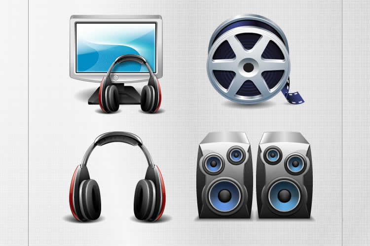 Free Multimedia Icon Set (14 Icons in PNG & SVG Formats) — Speckyboy