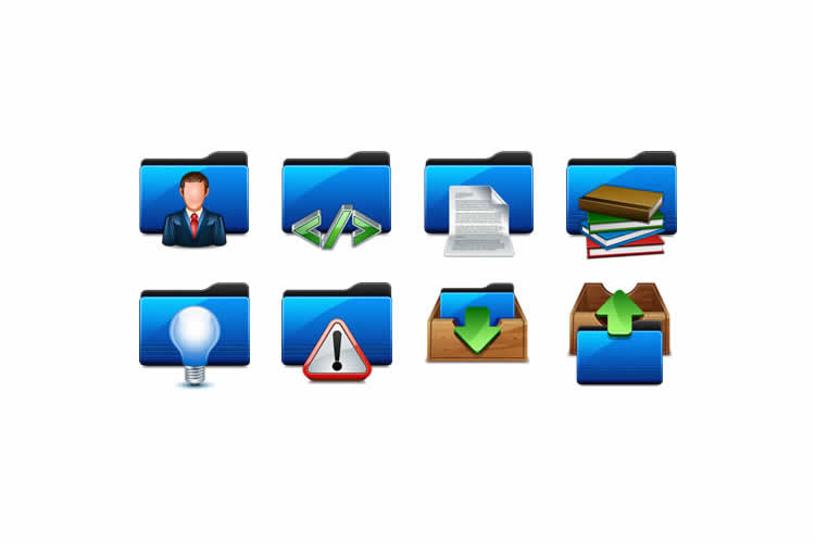 Free Freelance Designer & Developer Folder Icon Set (EPS & PNG Formats ...