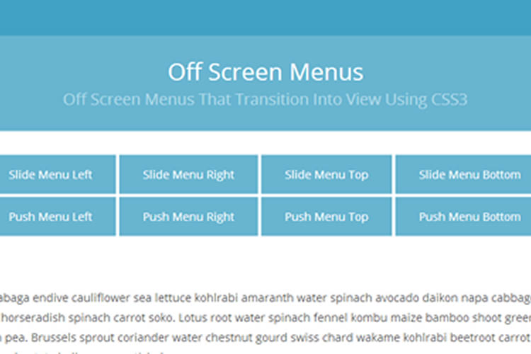 How to Create Responsive Off-Screen Menus with CSS3 — Speckyboy