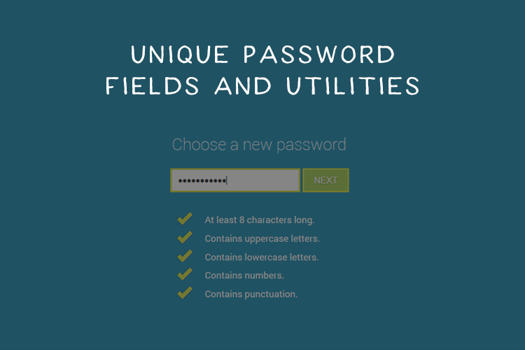 8 Unique Password Field Form Utility CSS JS Snippets LaptrinhX
